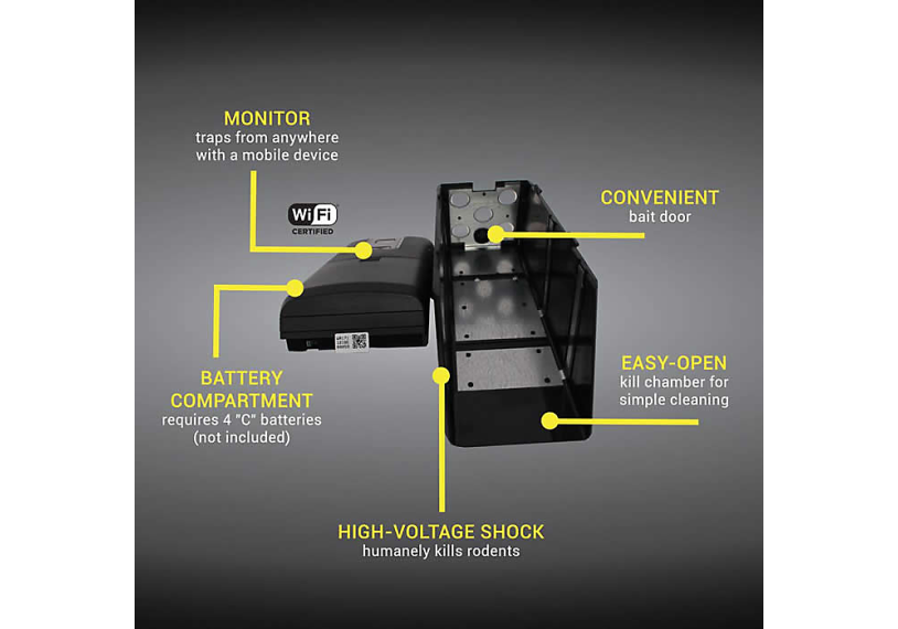 Smart-Kill Wi-Fi Electronic Rat Trap Single Unit